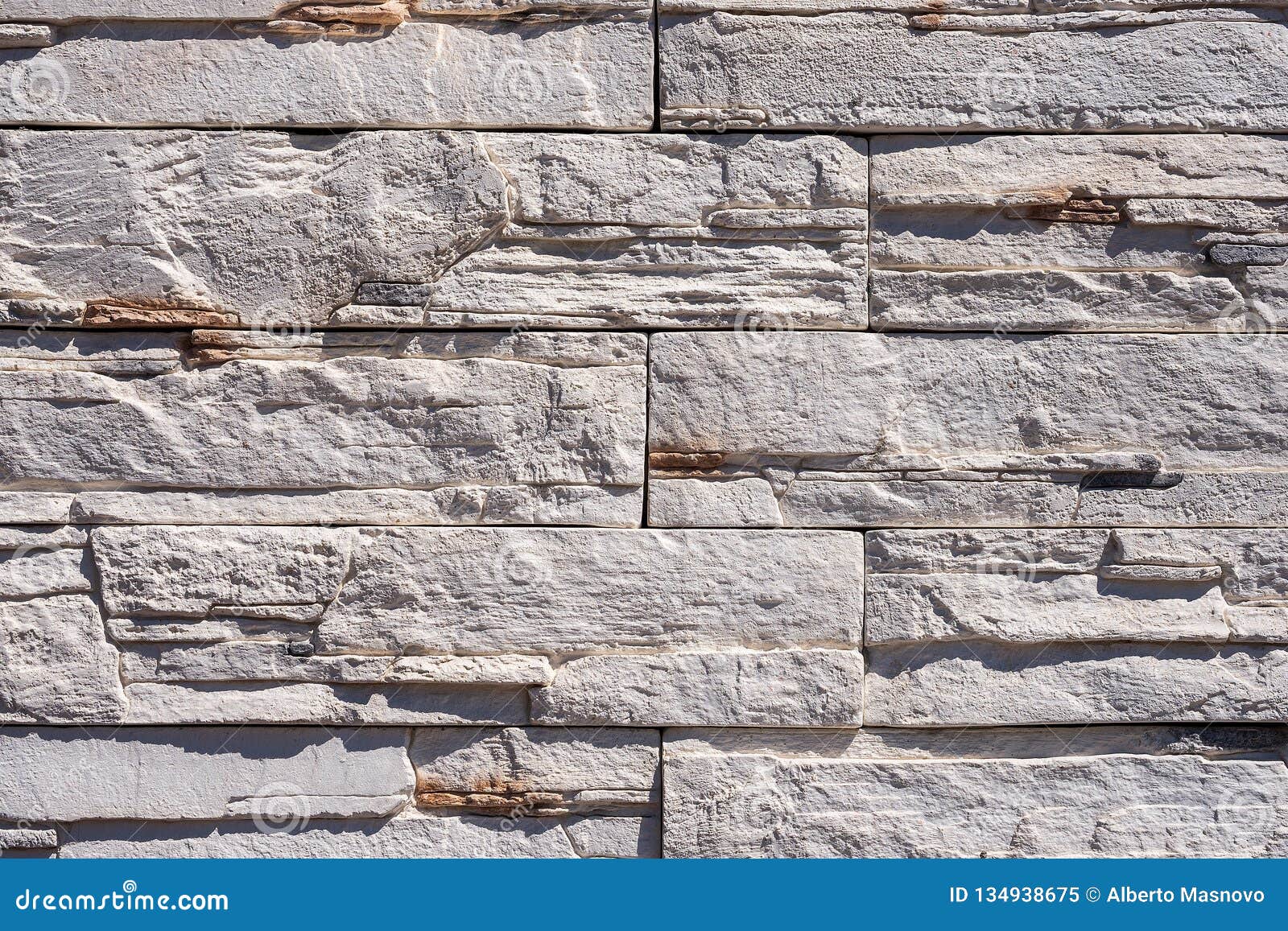 Wall with Rectangular White Stones - Background Stock Image - Image of ...