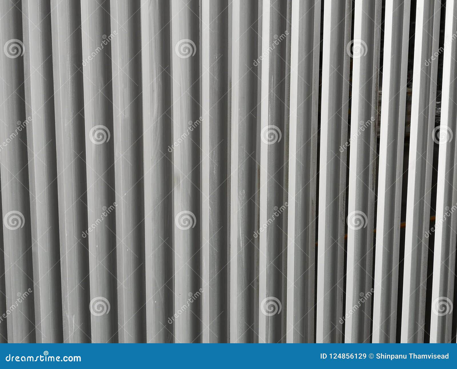 Close Up Wall of Silver Metal Fin Texture Background Stock Image ...