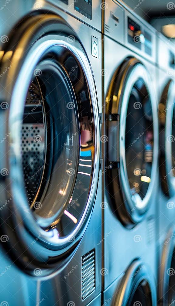 Close Up of Washing Machine with Advanced Technology Controls for ...