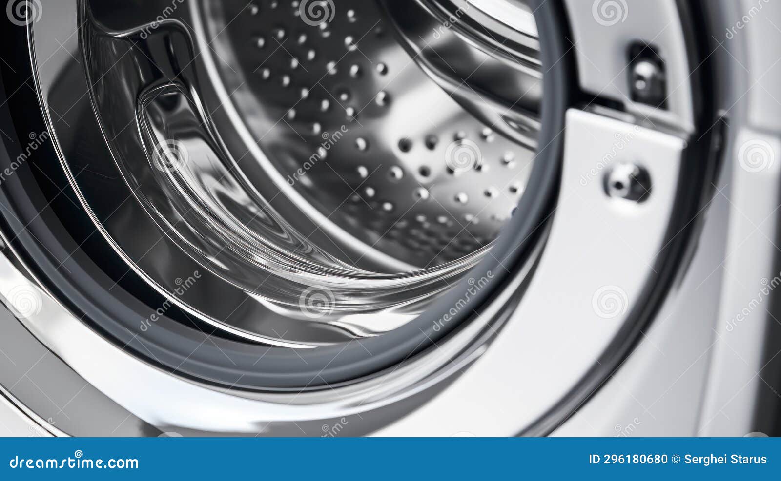 A Close Up of a Washing Machine with the Door Open, AI Stock ...