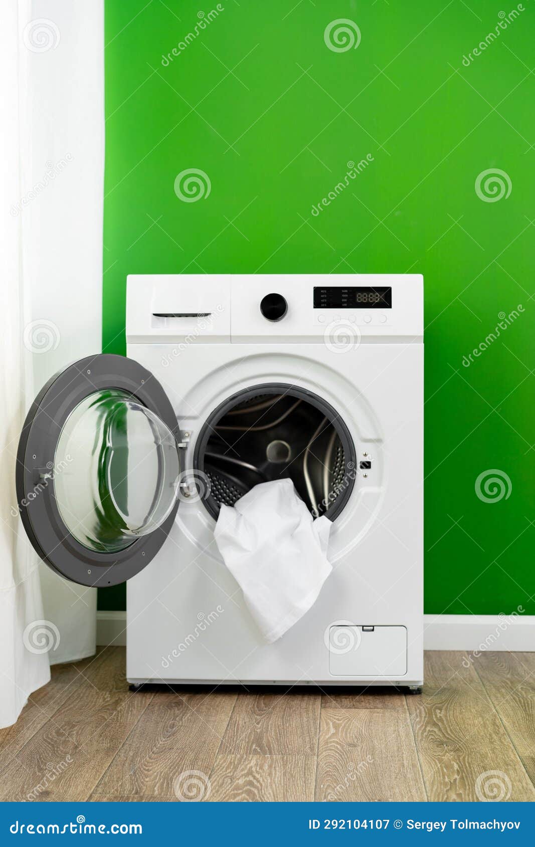 Close Up of Washing Machine in a Laundry Room Stock Image - Image of ...