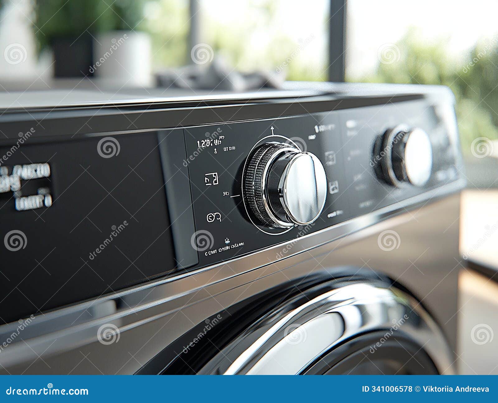 Close-up of a Washing Machines Control Panel Stock Photo - Image of ...