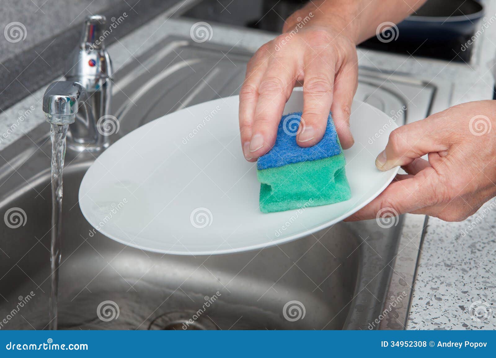 Close-up of Washing Plate stock photo. Image of maid - 34952308