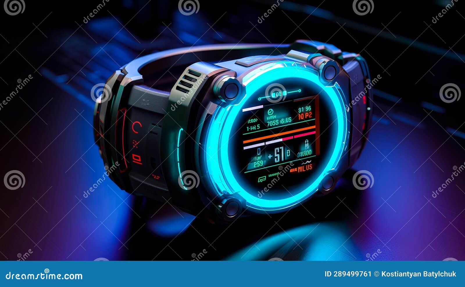 Close Up of Watch on Table with Keyboard in the Background. Generative ...