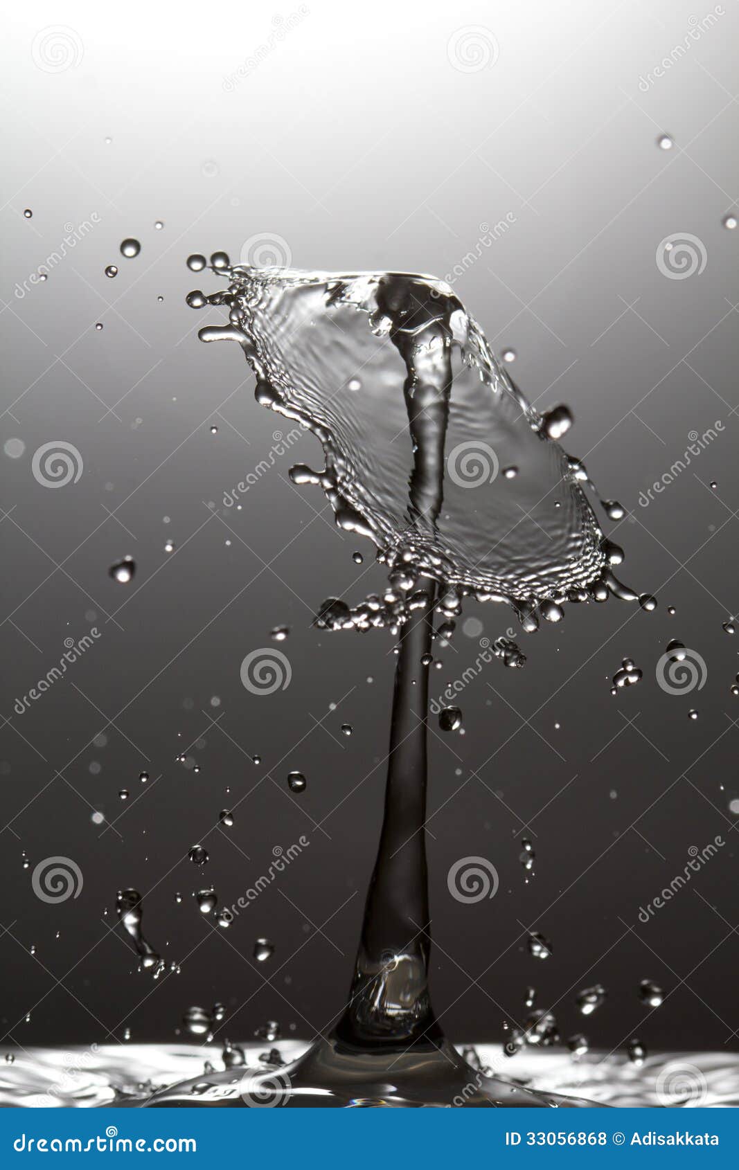 Close Up Water Drop Collision Picture Stock Photo - Image of splash ...