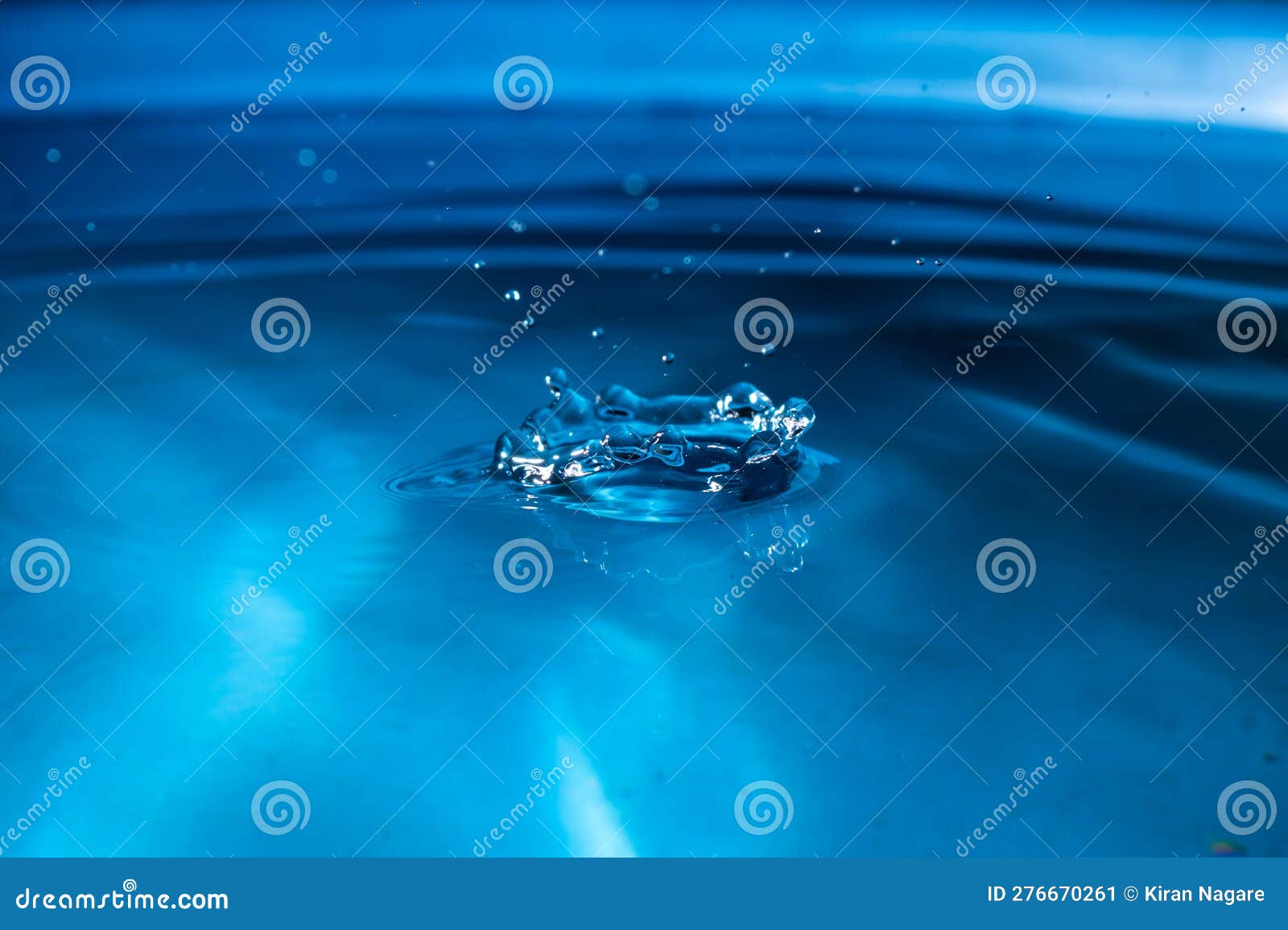 Close-up of Water Drop, Colorful Water Drop Splash, Drop of Water Stock ...