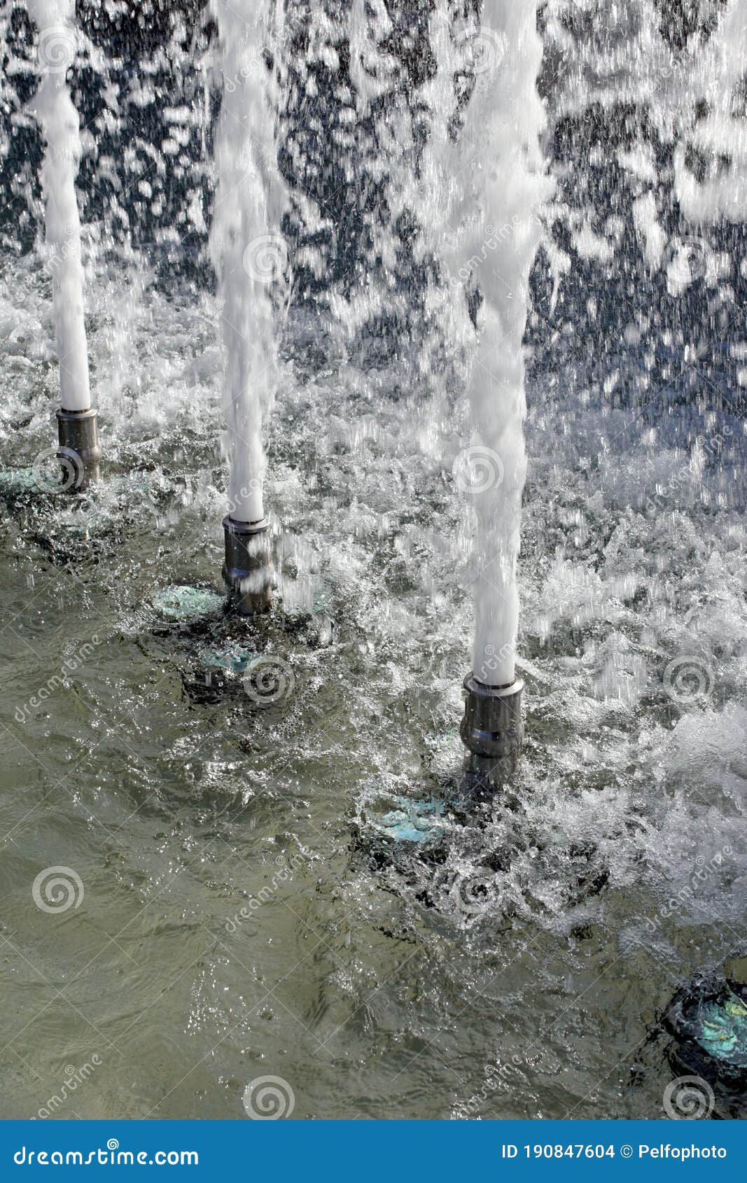 Refreshing fountain. stock photo. Image of droplet, gushing - 190847604