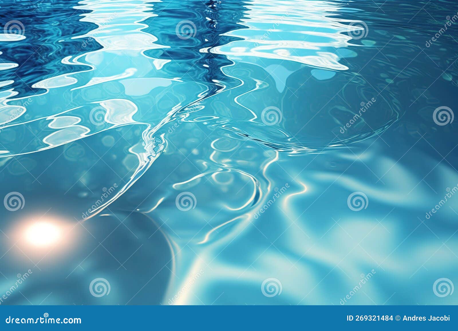 Close Up of Water in Pool with Sunlight Reflecting on the Surface Stock ...