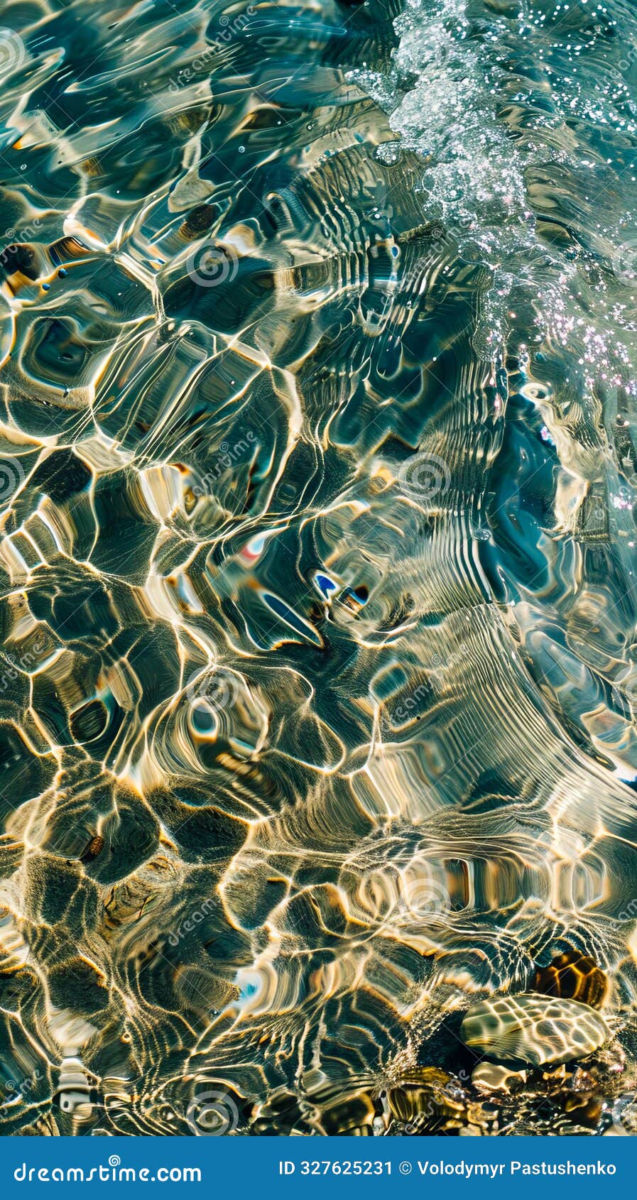 A Close Up of the Water with Ripples Stock Image - Image of pool, clear ...