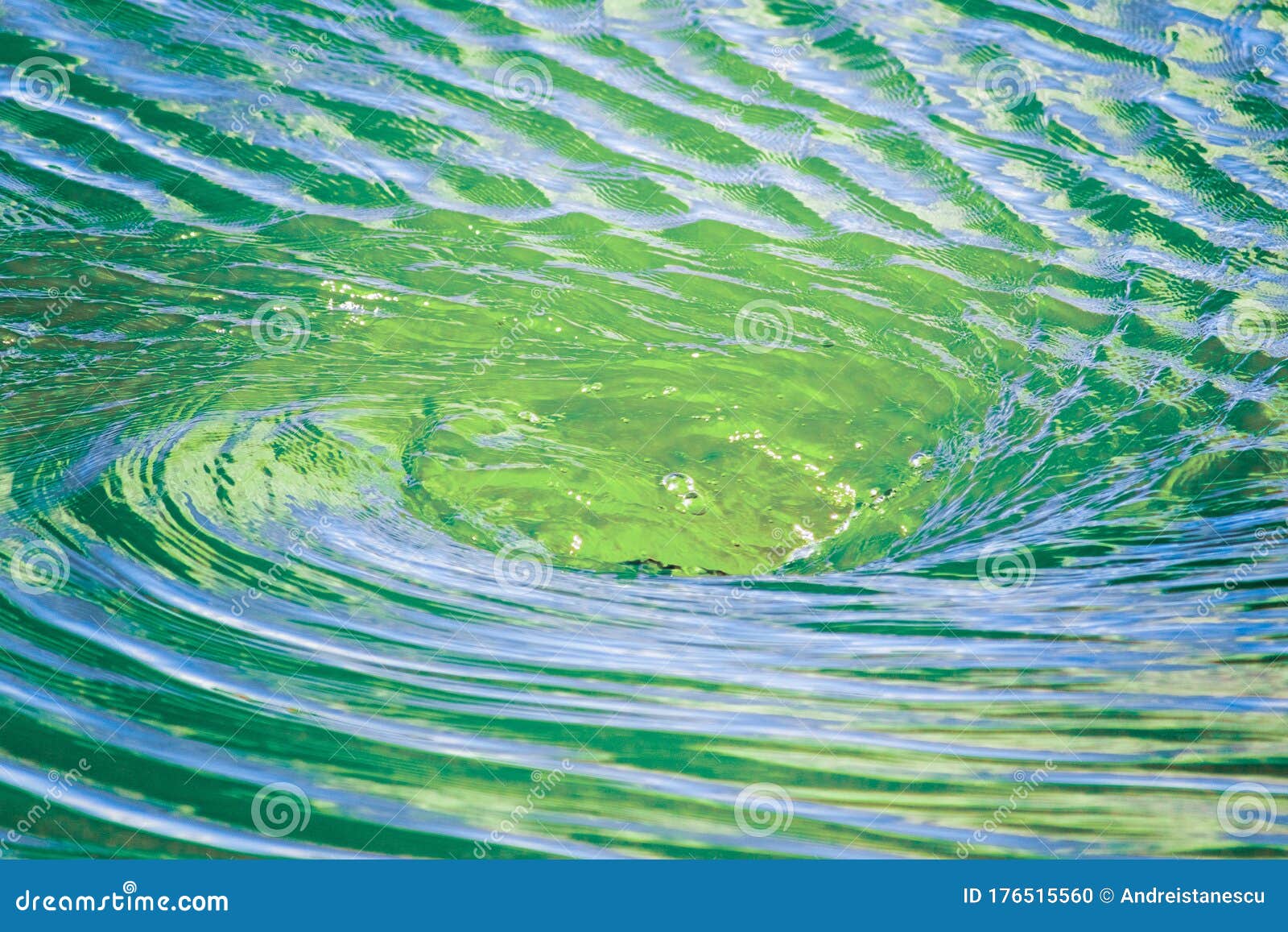 Close Up of Water Vortex Forming on the Surface of a River Stock Photo ...