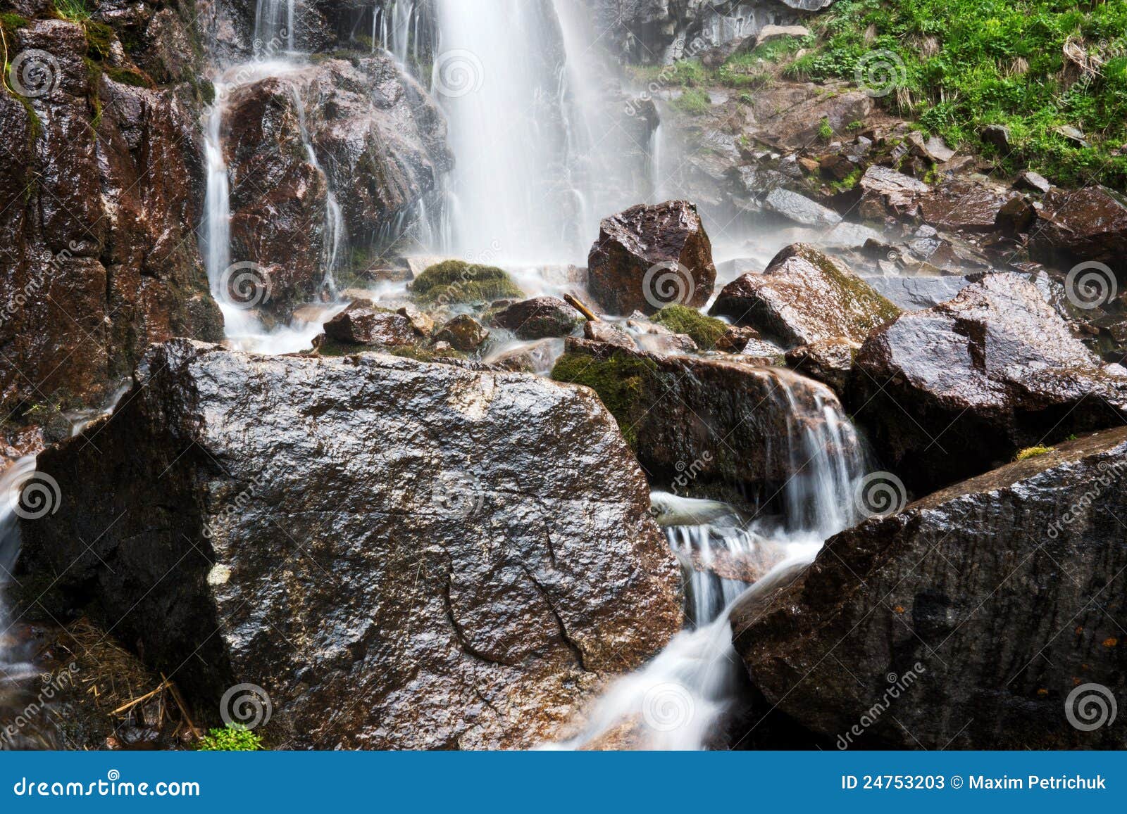 Close-up of a waterfall stock image. Image of floating - 24753203