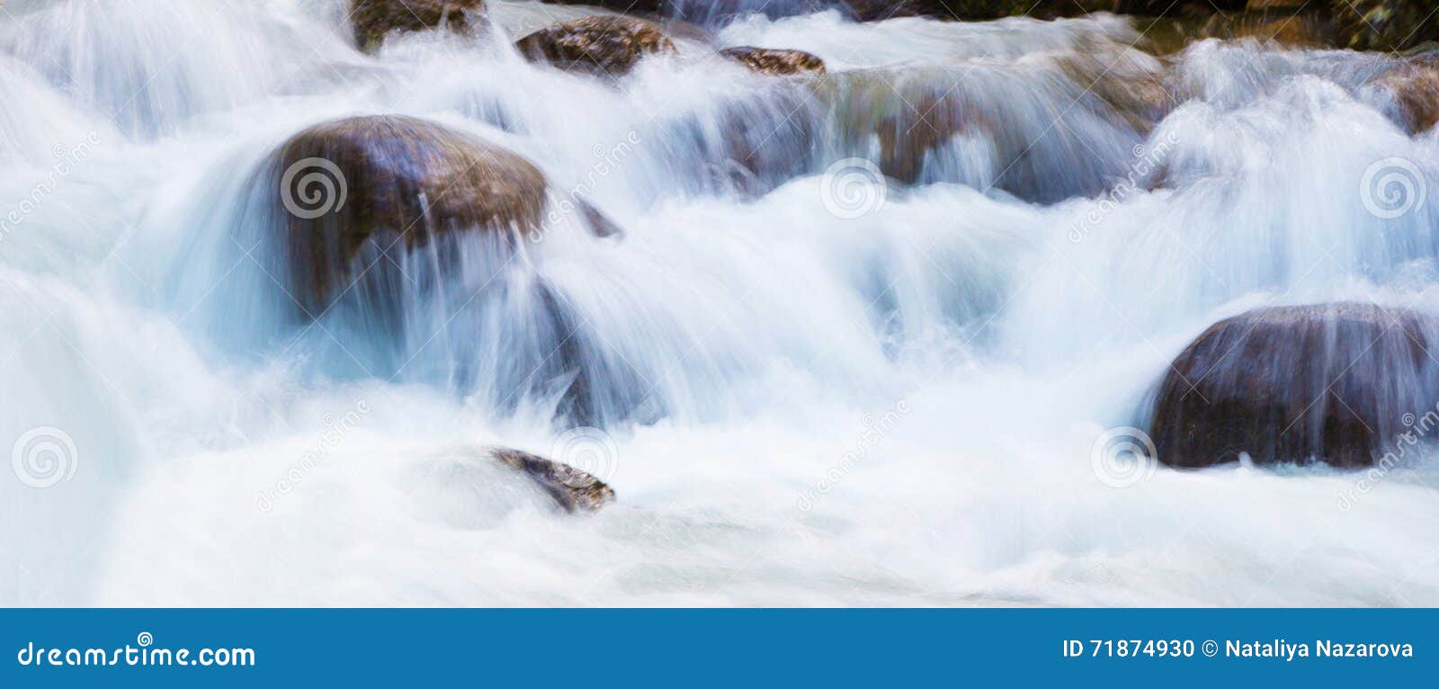 Close Up of a Waterfall during High Water Flow Stock Photo - Image of ...