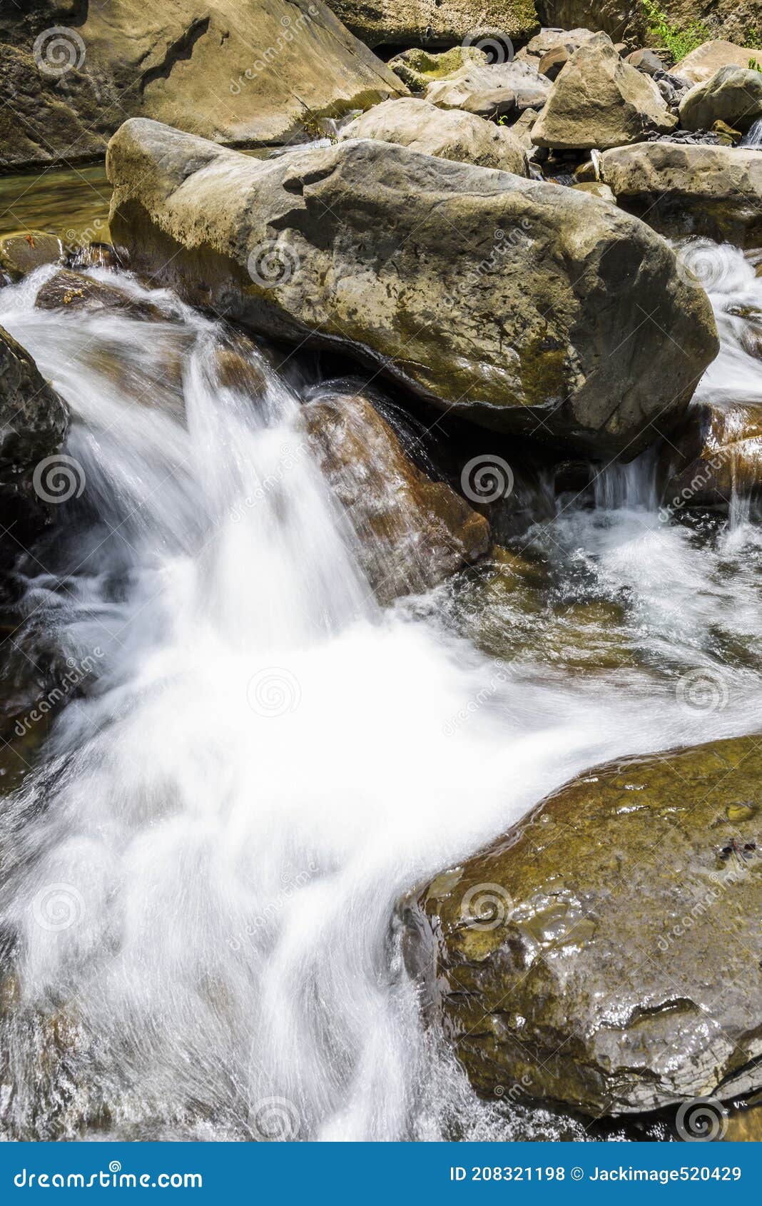 Close-up Waterfall, Natural Background Stock Photo - Image of flow ...
