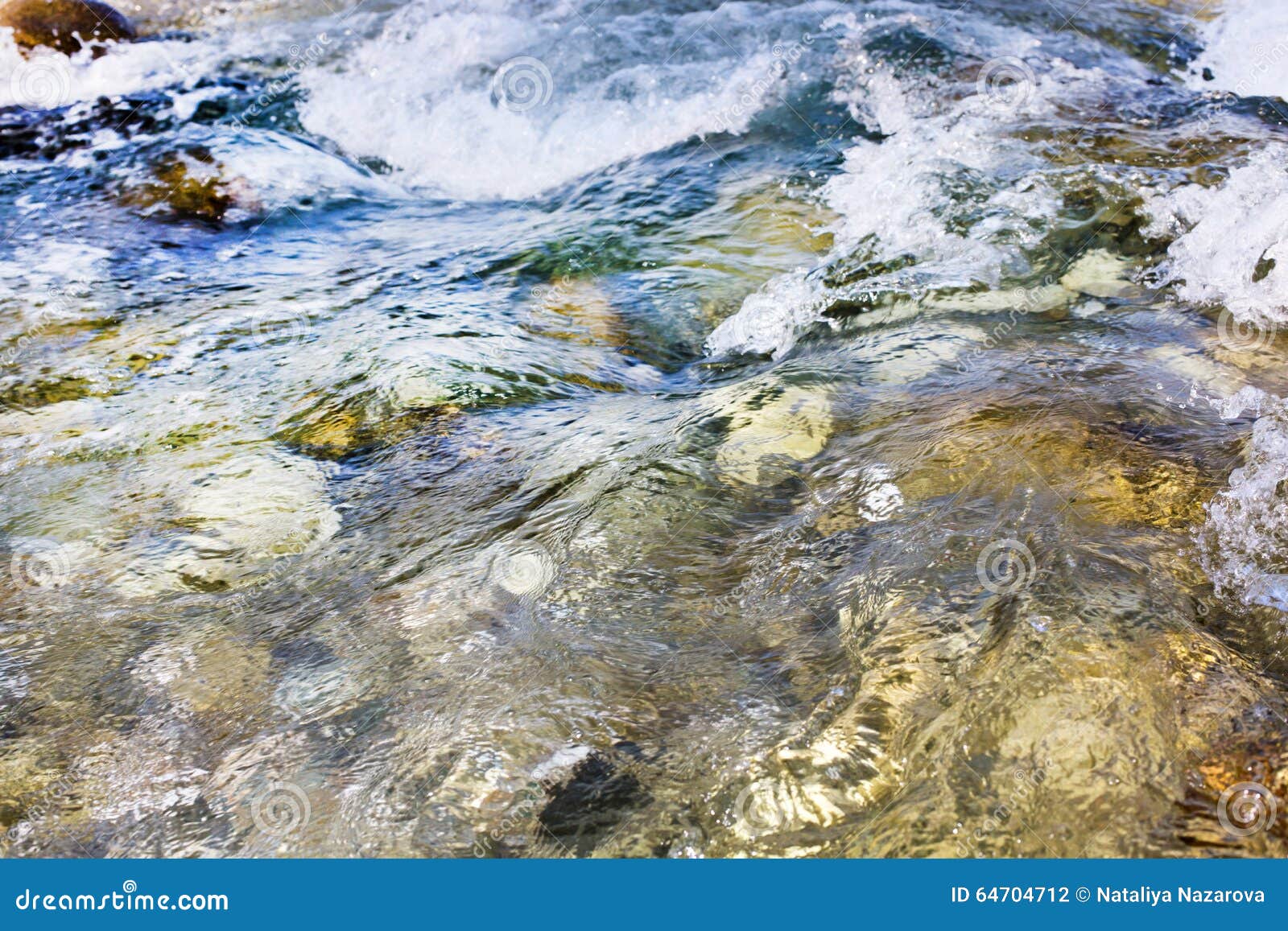 Close Up of Waterfall Stream during High Water Stock Photo - Image of ...