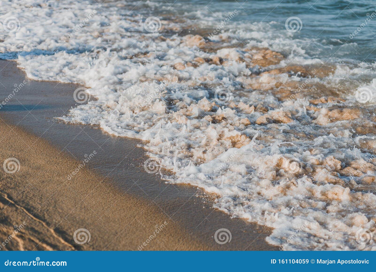 Close-up of a Wave Hitting a Beach Stock Image - Image of holiday ...