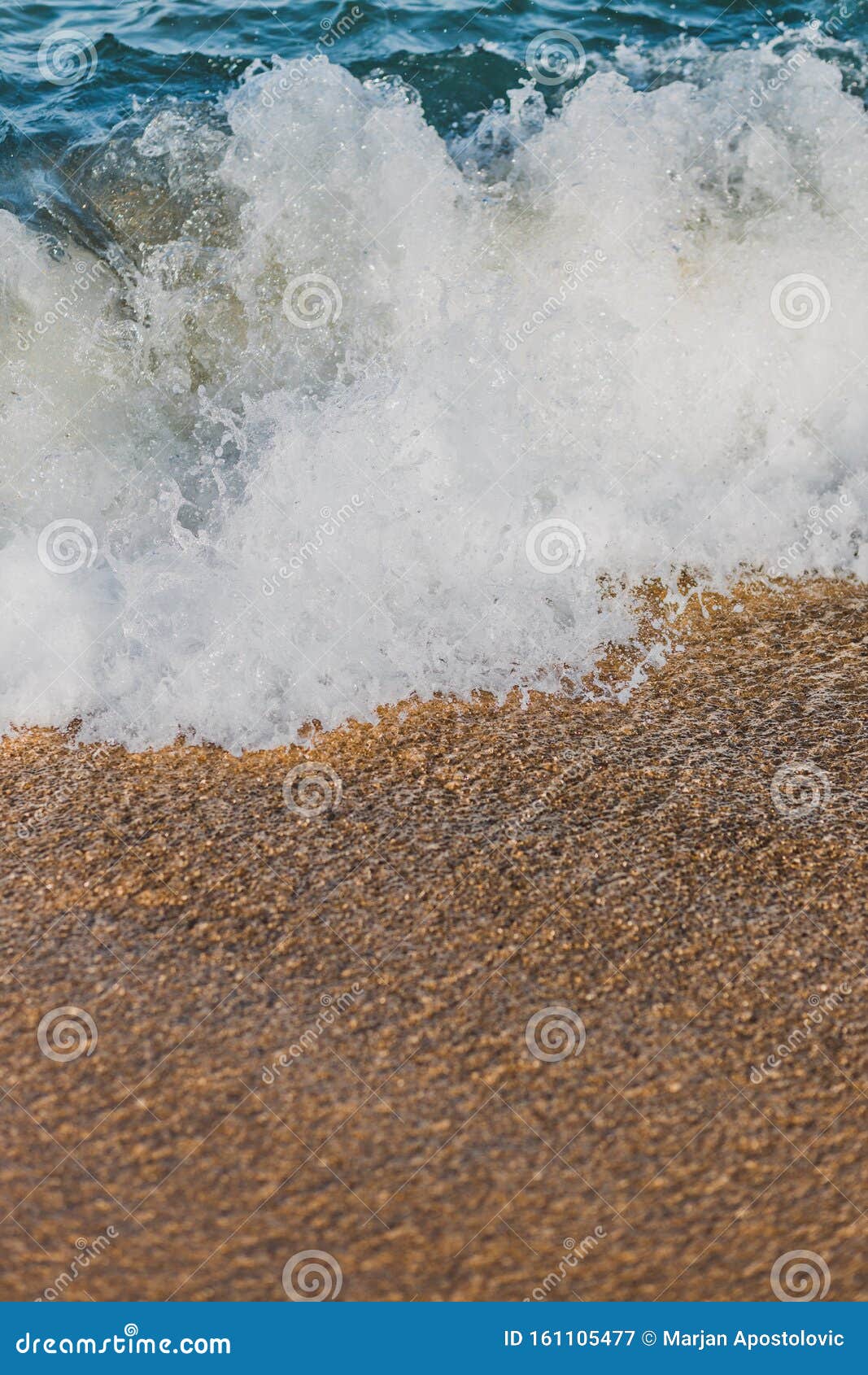 Close-up of a Wave Hitting a Beach Stock Image - Image of ocean, life ...