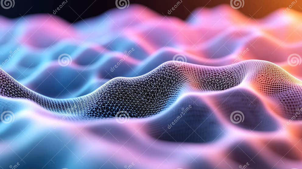 A Close Up of a Wave Pattern on an Abstract Background, AI Stock Image ...