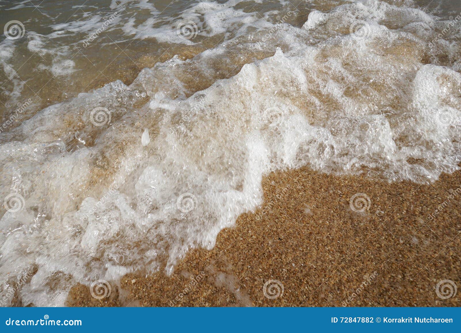 Close Up Wave on a Sand Beach, Sea Foam, Splash of the Sea Stock Photo ...