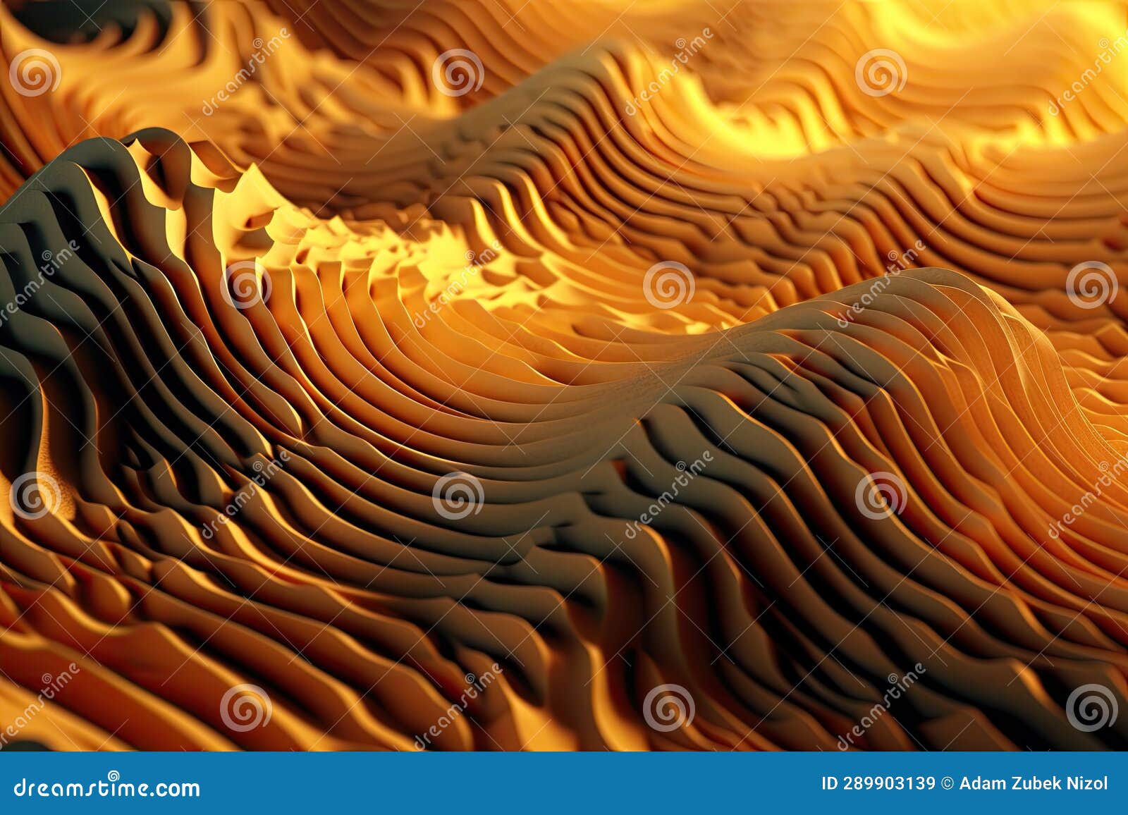 A Close Up of a Wavy Surface Stock Illustration - Illustration of ...