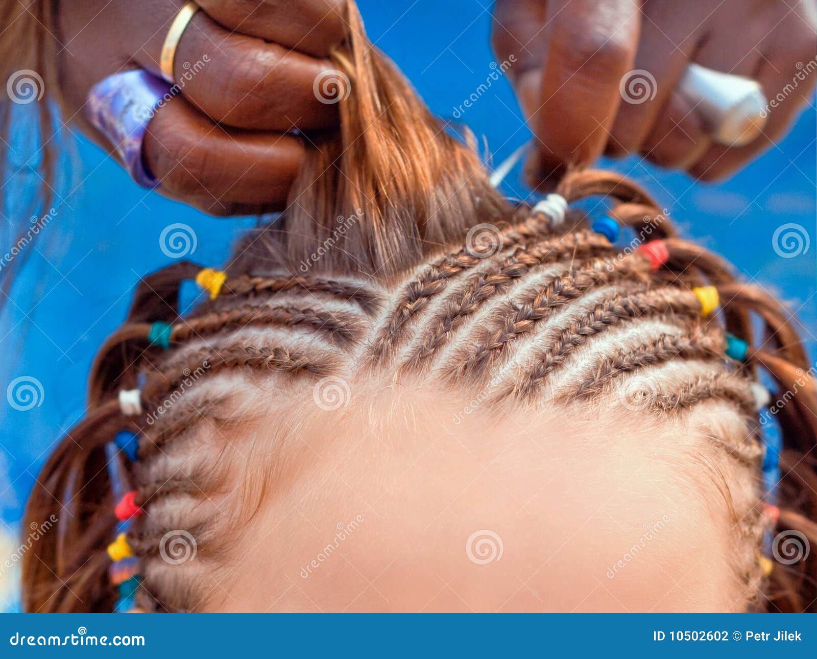 Close-up of Weaving of a Plait Stock Photo - Image of african, hair ...