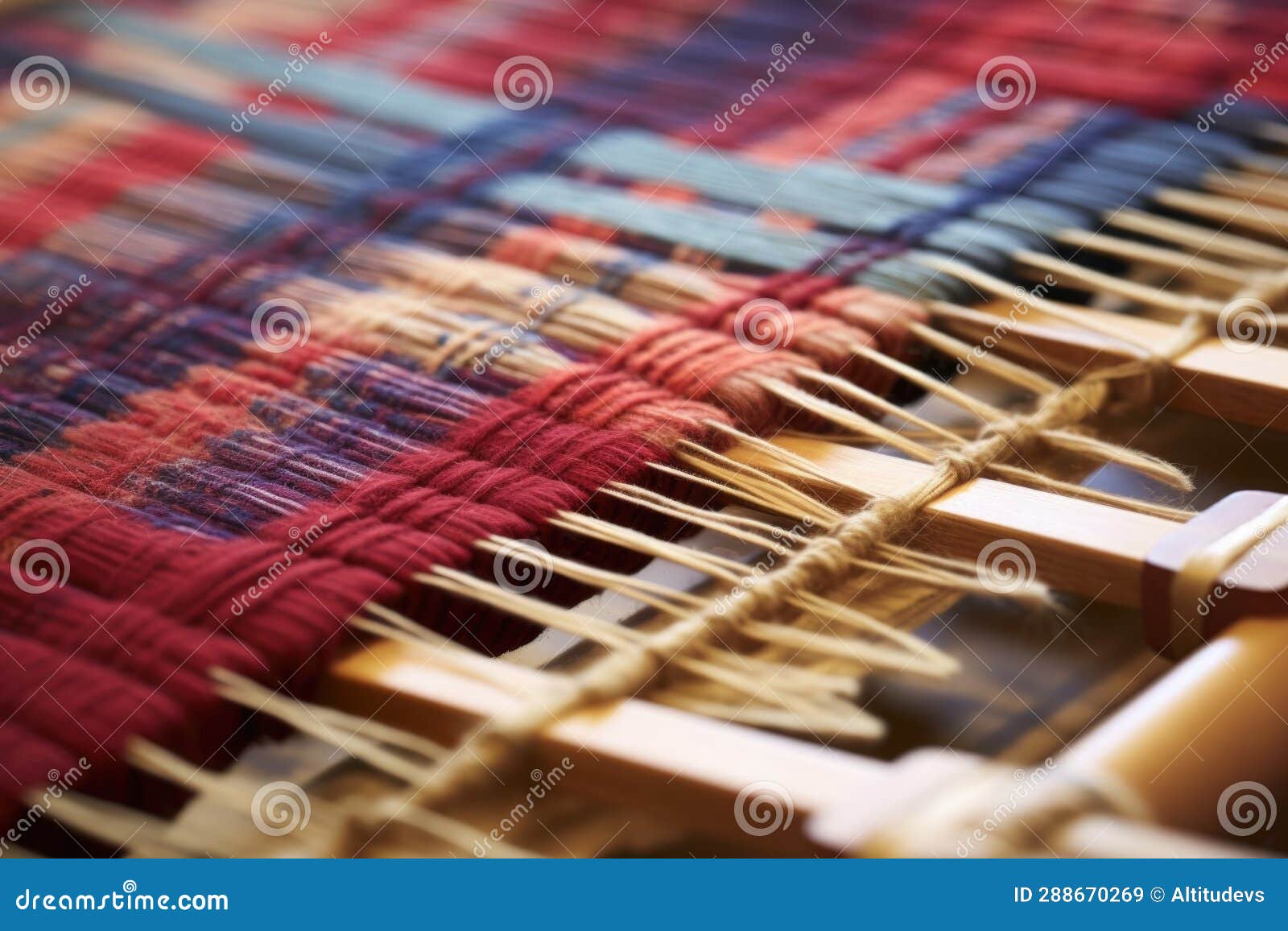 Close-up of the Weaving Process, Showing Details and Craftsmanship ...