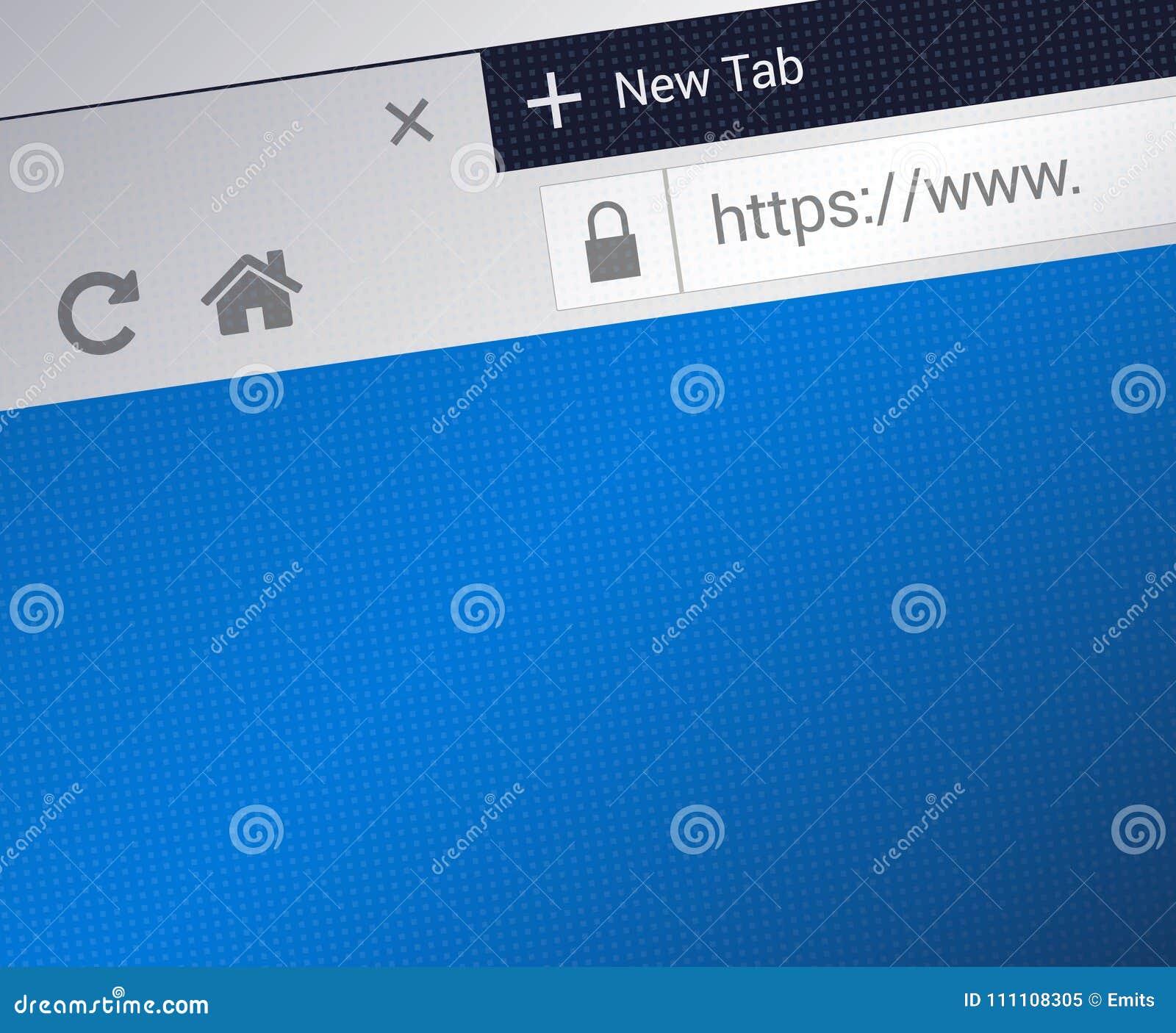 Close-up of Web Browser with Secure HTTPS Address Bar Stock ...