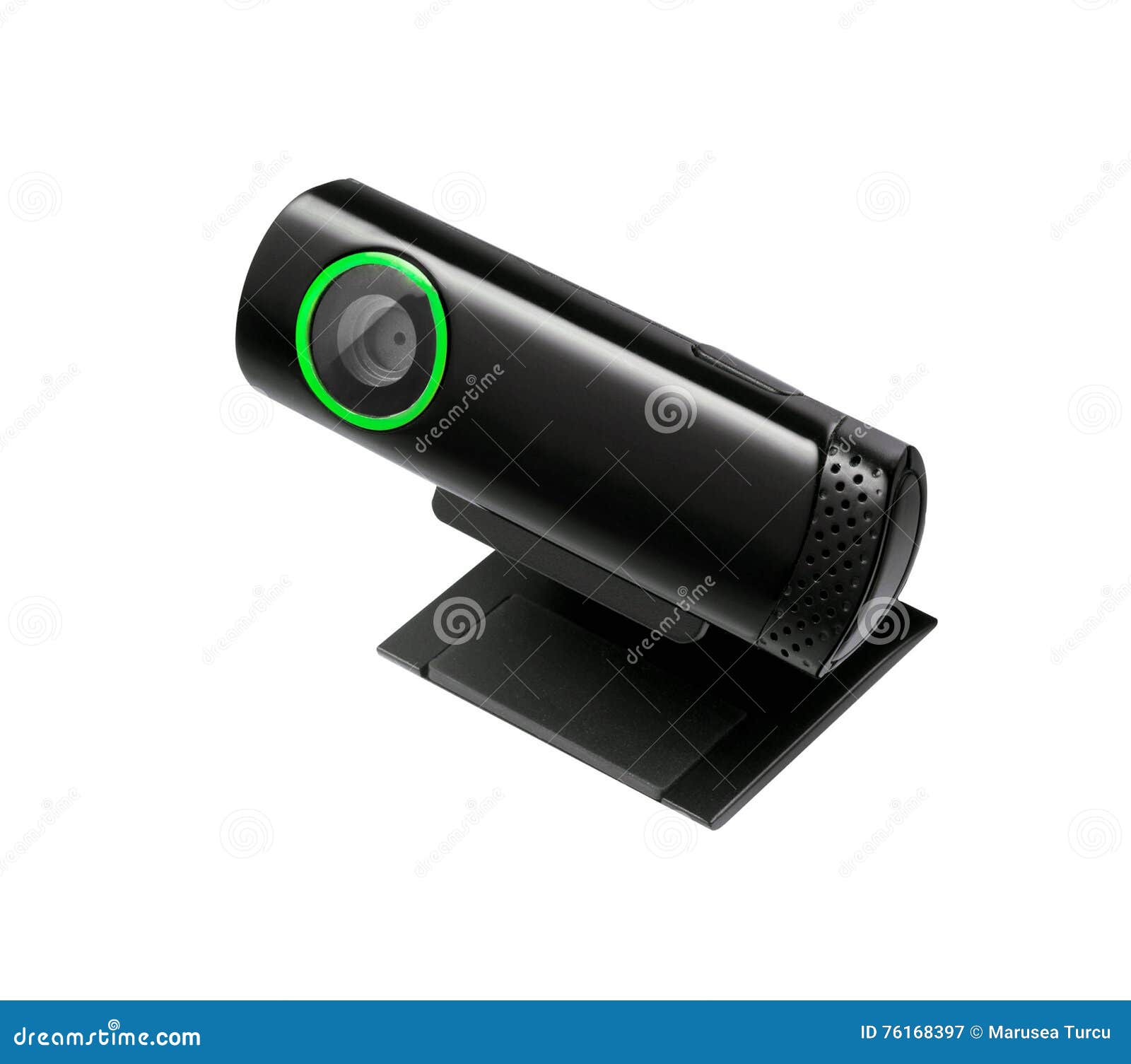 Close Up of Web Cam in Isolated White Background Stock Image - Image of ...