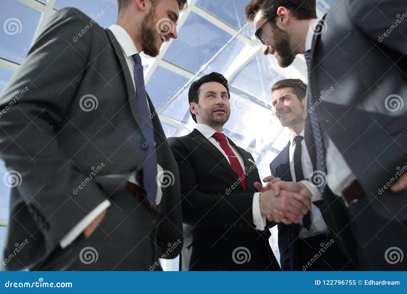 Close Up.welcome and Handshake of Business People Stock Image - Image ...