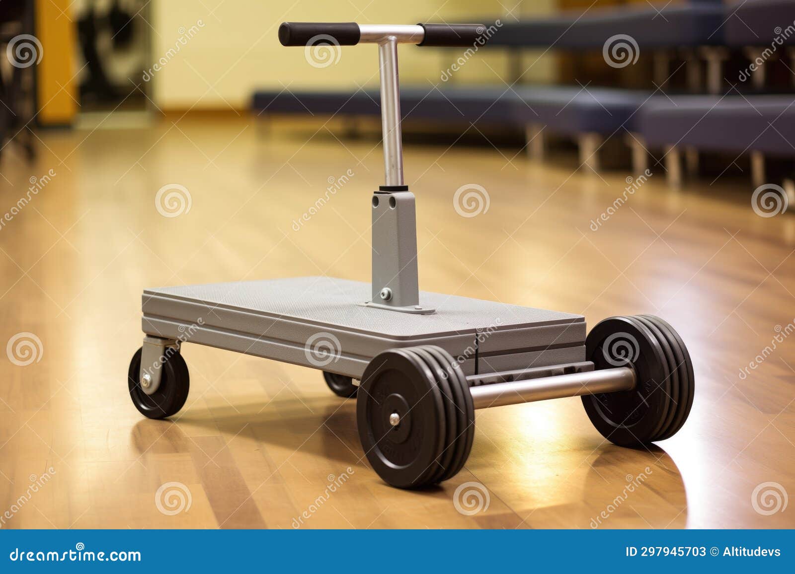 Close-up of Wheeled, Adjustable Height Exercise Step Stock Image ...