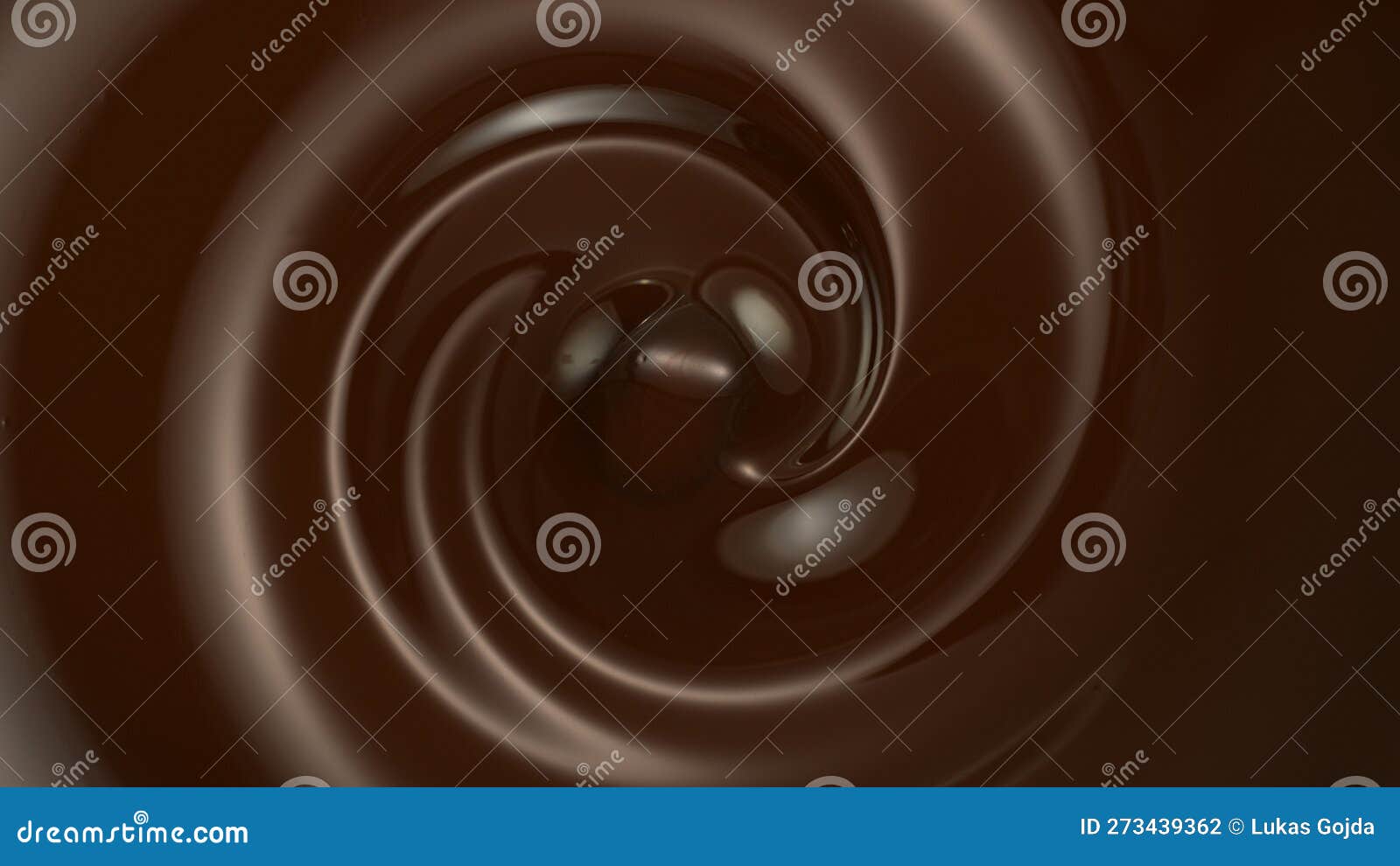 Close-up of Whirling Melted Chocolate Stock Photo - Image of candy ...