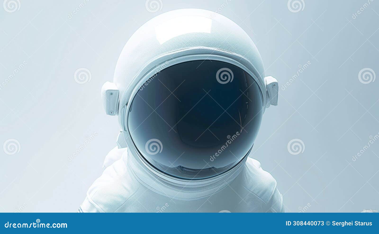 A Close Up of a White Astronaut Suit with the Helmet on, AI Stock ...