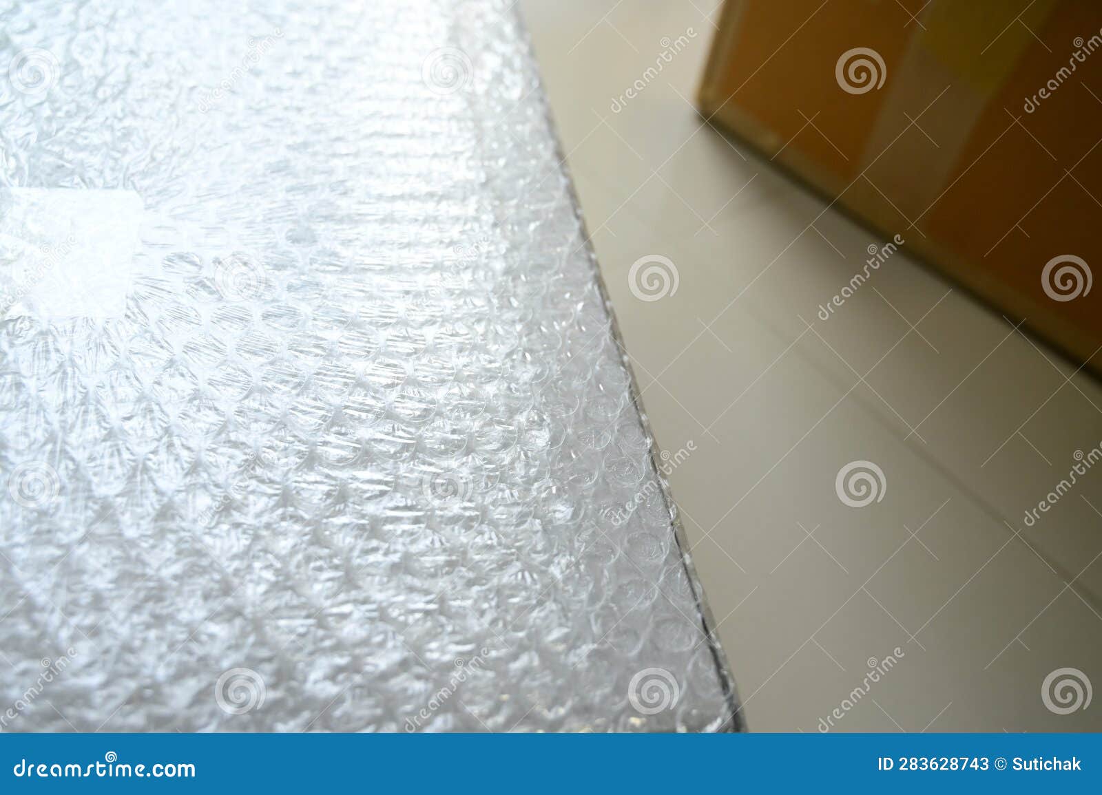 White Bubble Wrap for Protect Product Stock Image - Image of compressed ...
