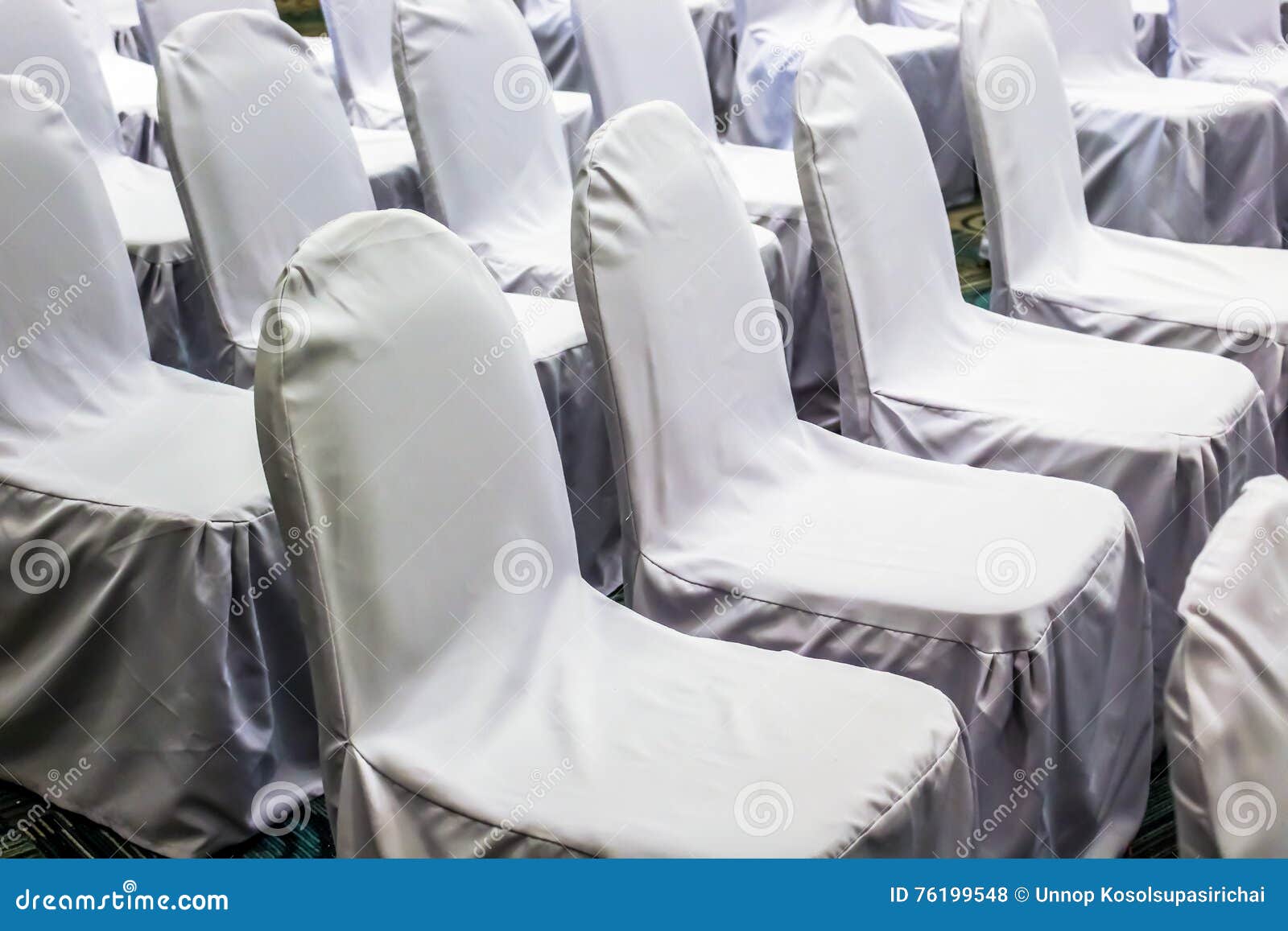 Close Up White Chairs Set Up Line for Seminar Stock Photo - Image of ...