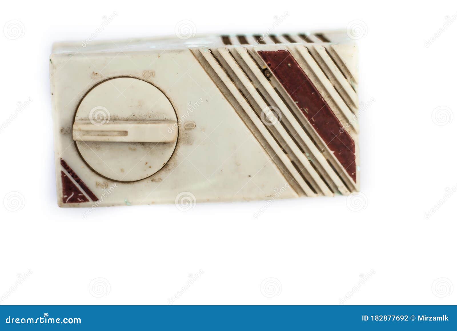 Close Up of White Colored Fan Regulator for Ceiling Fan Isolated on ...