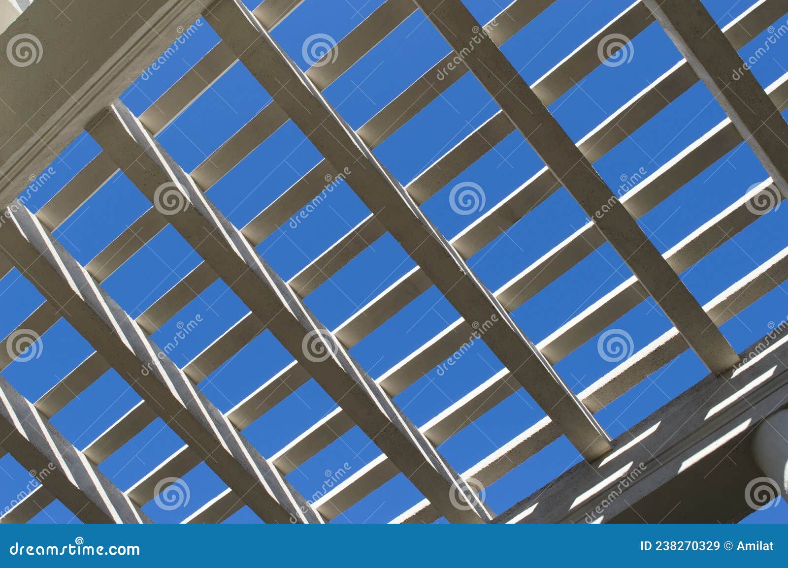 Close Up of White Concrete Grid Structure Stock Image - Image of ...