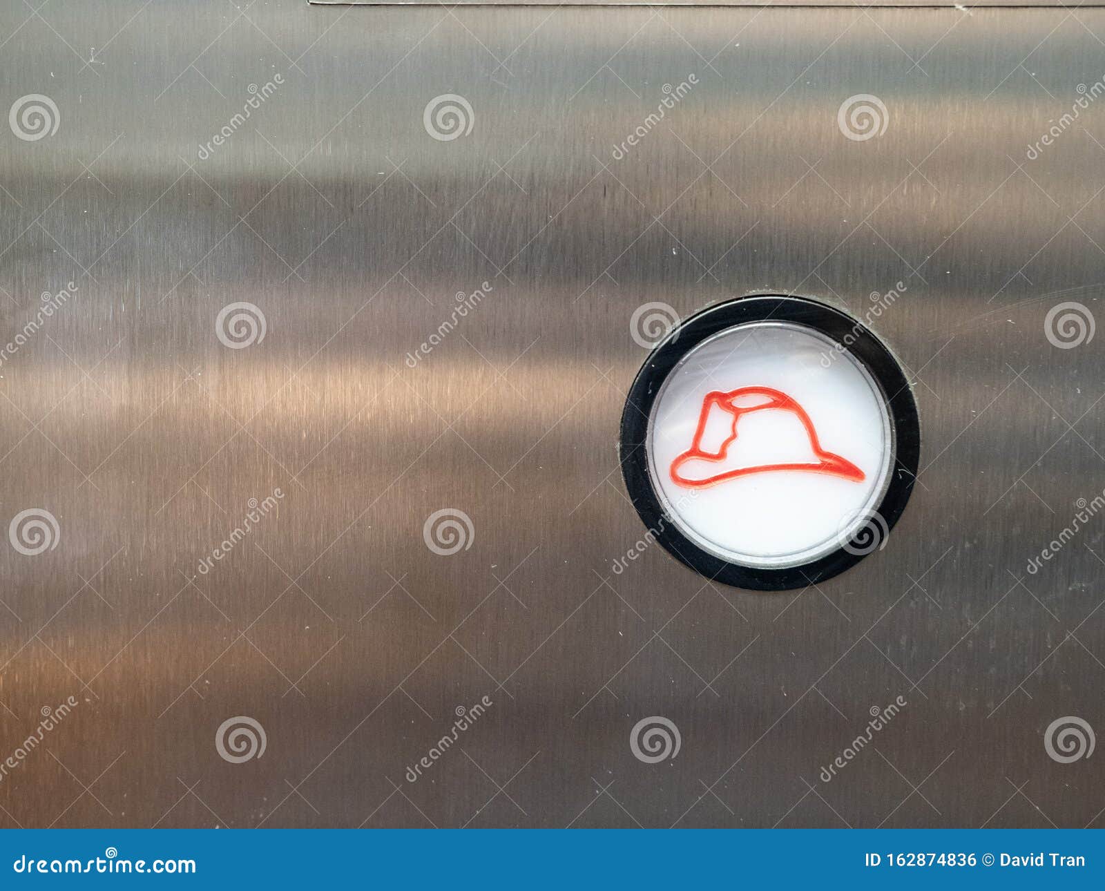 Close Up of White Firefighter Fire Emergency Button on Elevator Stock ...