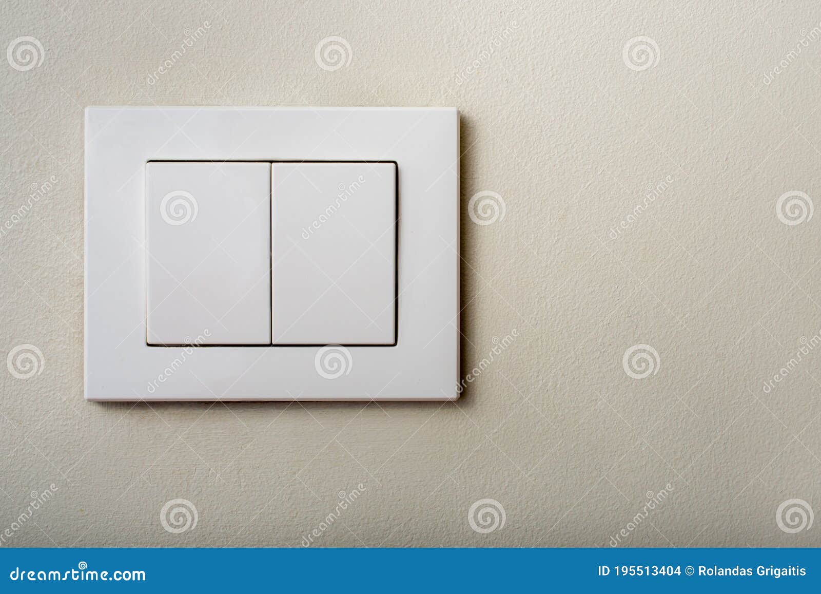 Close Up White Light Switch with Ivory Color Texture Background Stock ...