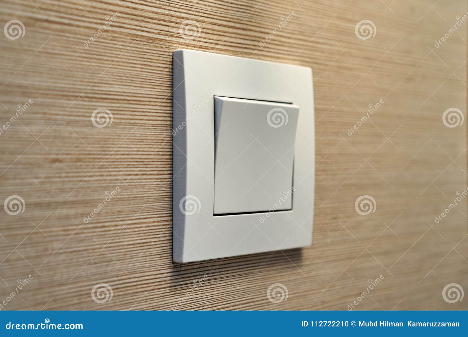 Interior White Modern Light Switch Stock Photo - Image of abstract ...