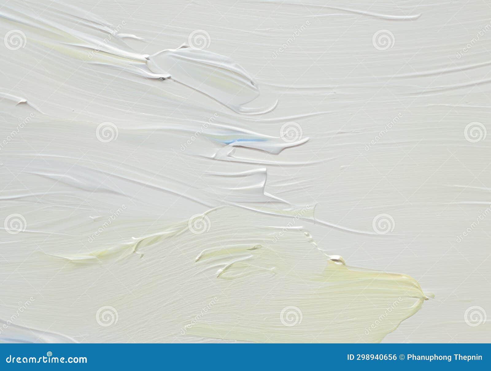 Close Up White Oil Color on Canvas Stock Illustration - Illustration of ...