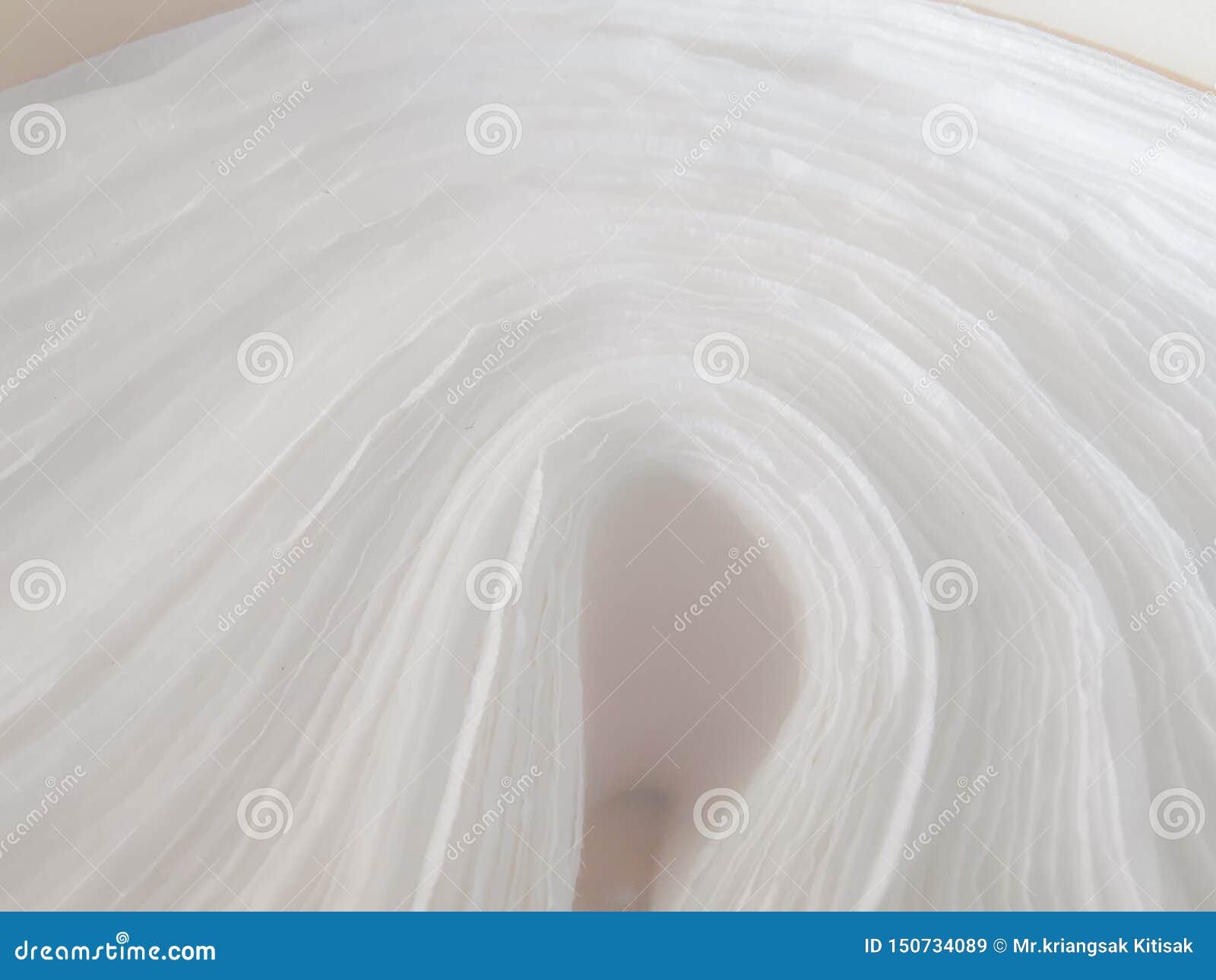 Close-up White Paper Roll Texture. Stock Image - Image of object, press ...