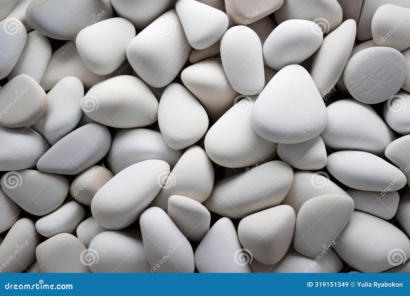 Close-up of White Pebbles Creating a Seamless Texture Stock Image ...