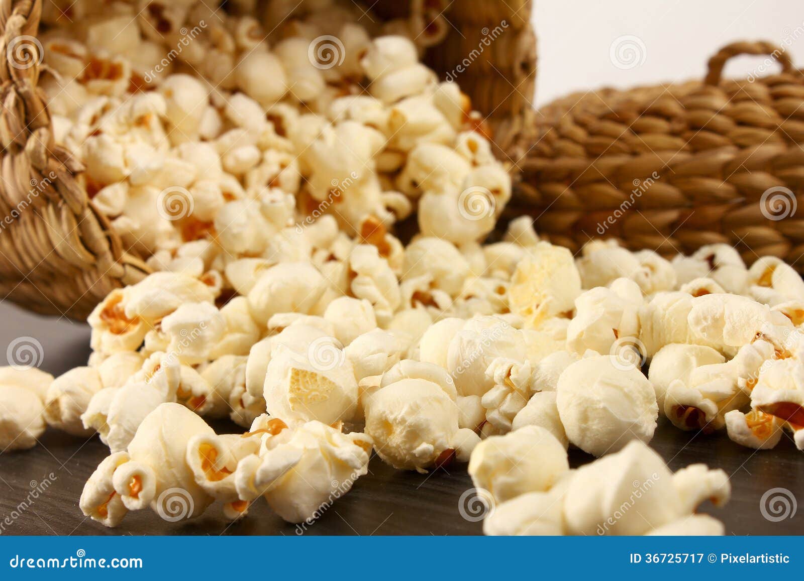 Close up of white popcorn stock image. Image of popcorn - 36725717