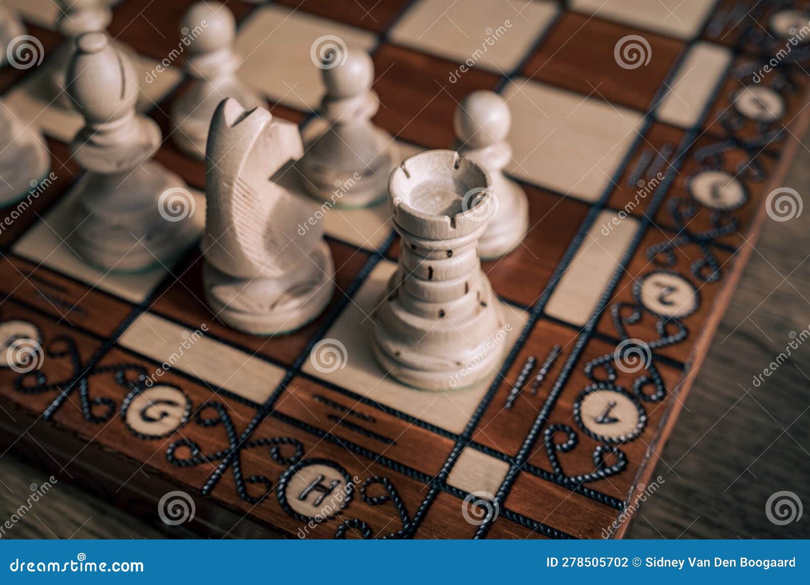 White Rook on a Chess Board Stock Photo - Image of chess, powerful ...