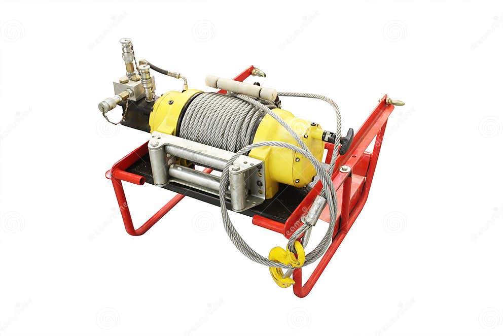 Close up of a winch stock image. Image of outdoors, rolling - 39055539