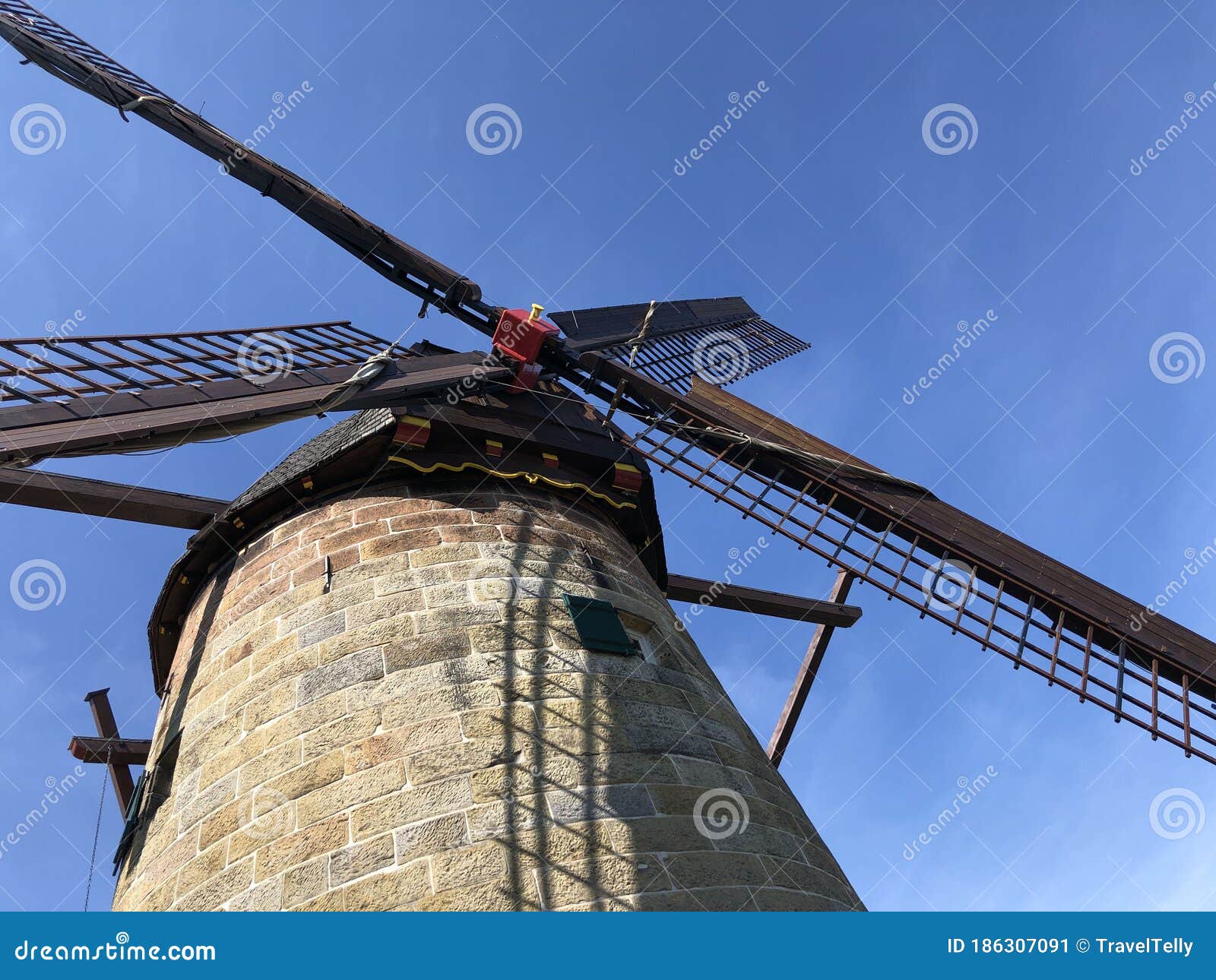Close Up from the Windmill in Uelsen Stock Image - Image of blue, close ...