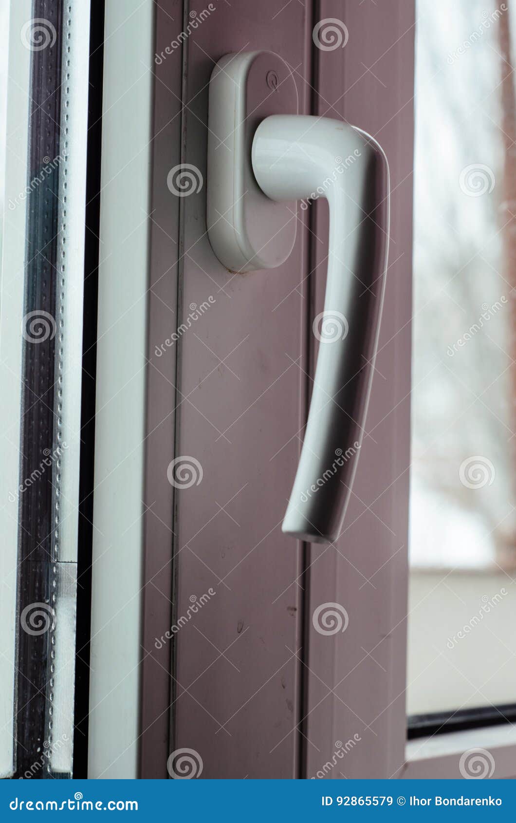 Close-up of the Window Handle Stock Image - Image of context, equipment ...