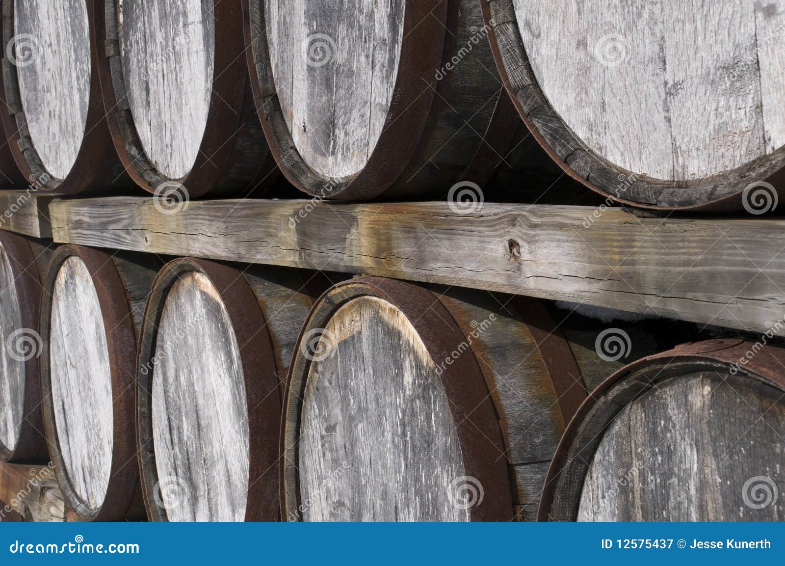 Close up of Wine Barrels stock image. Image of metal - 12575437