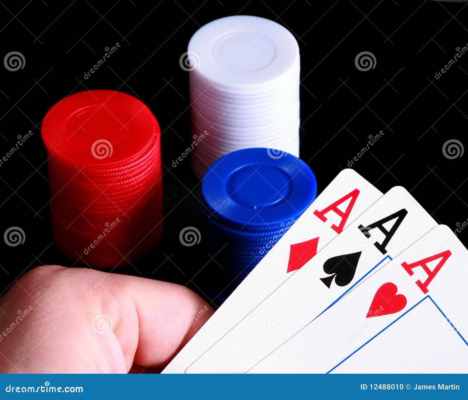 Close up of a winning hand stock photo. Image of texas - 12488010