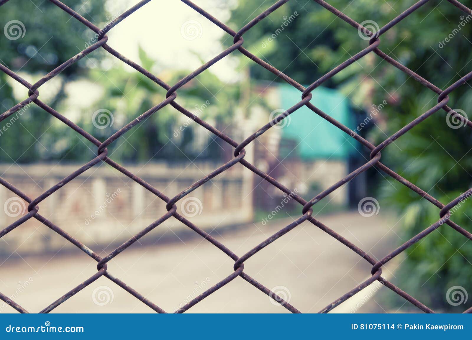 Close-up Wire Mesh Fence with Rust Stock Photo - Image of closeup ...