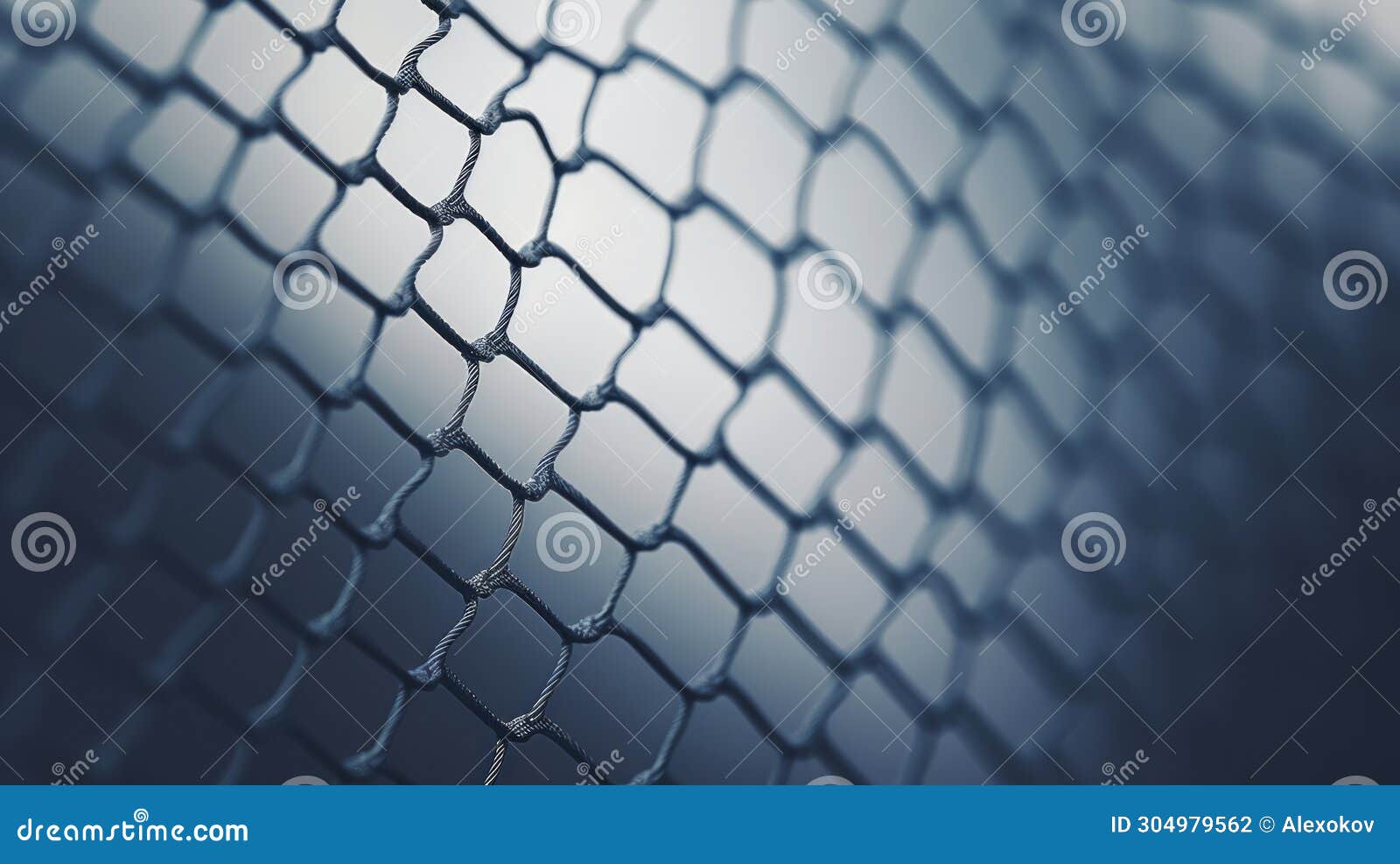 Close Up of a Wire Mesh Netting on a Blue Background. Generative AI ...